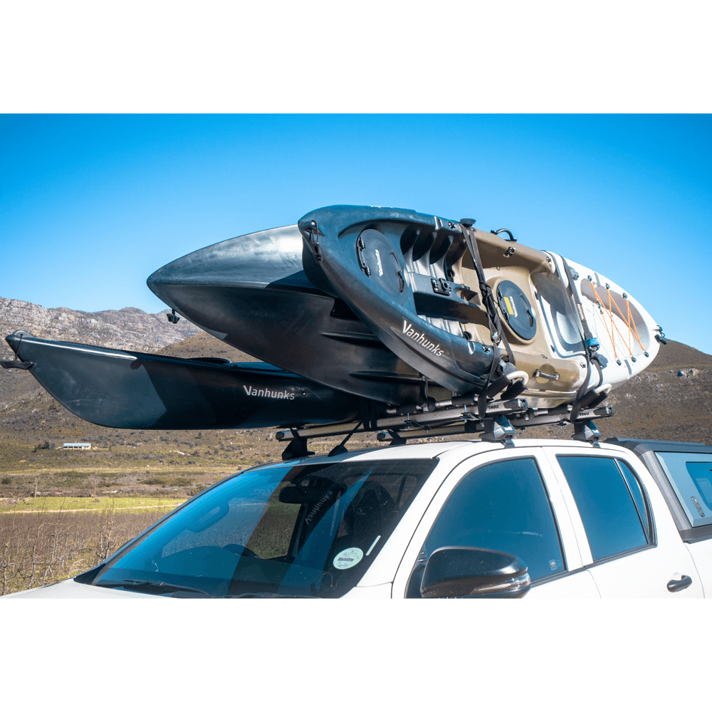 How to Secure Your Kayak to Vanhunks Foldable Roof Rack Carriers ...