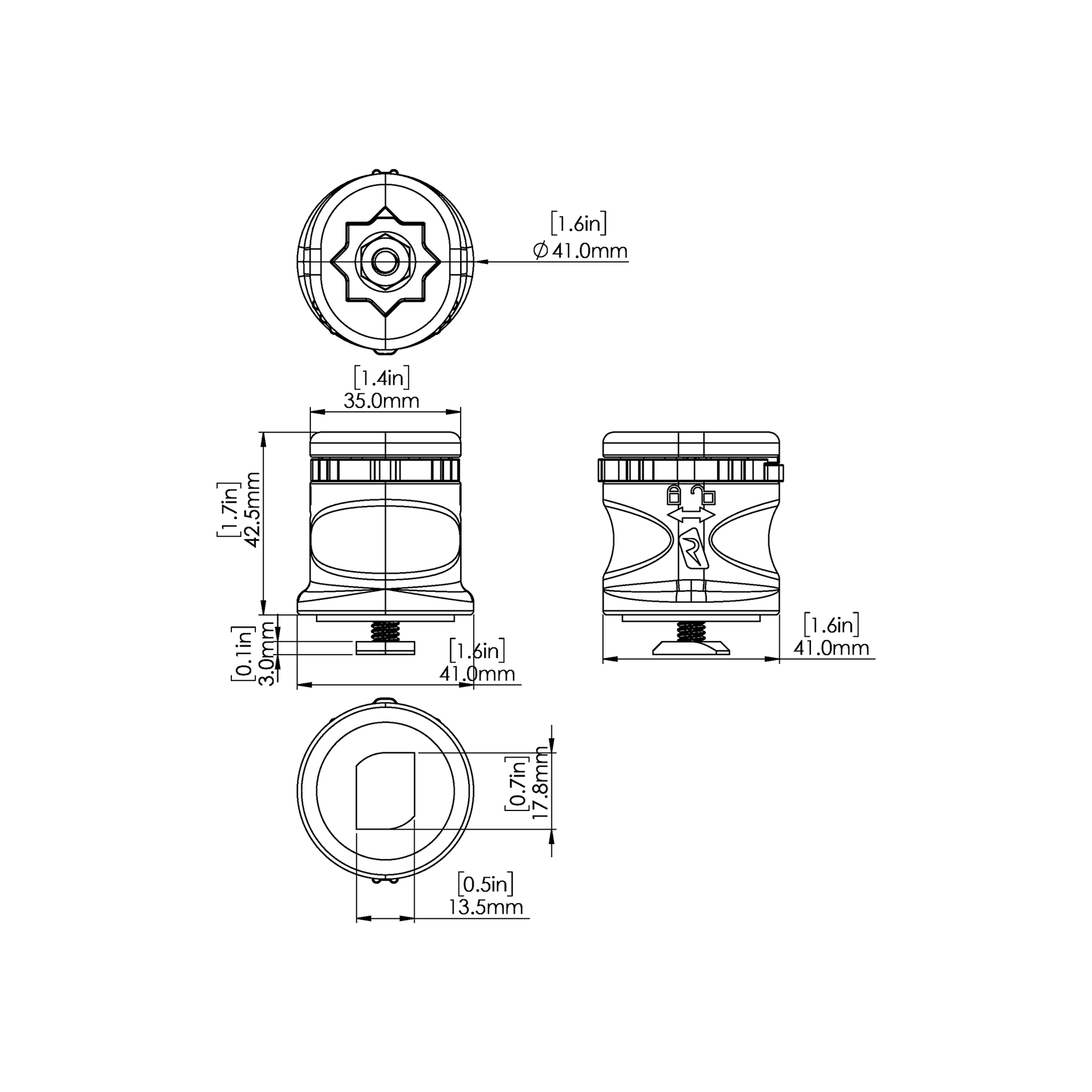 Railblaza MiniPort TracMount - Vanhunks Outdoor